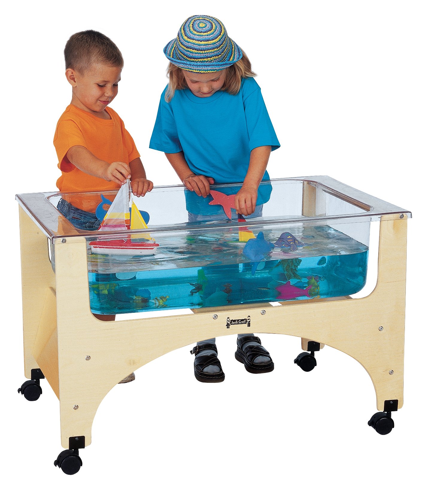 Jonti-Craft See-Thru Sensory Table, Childrens, Brown