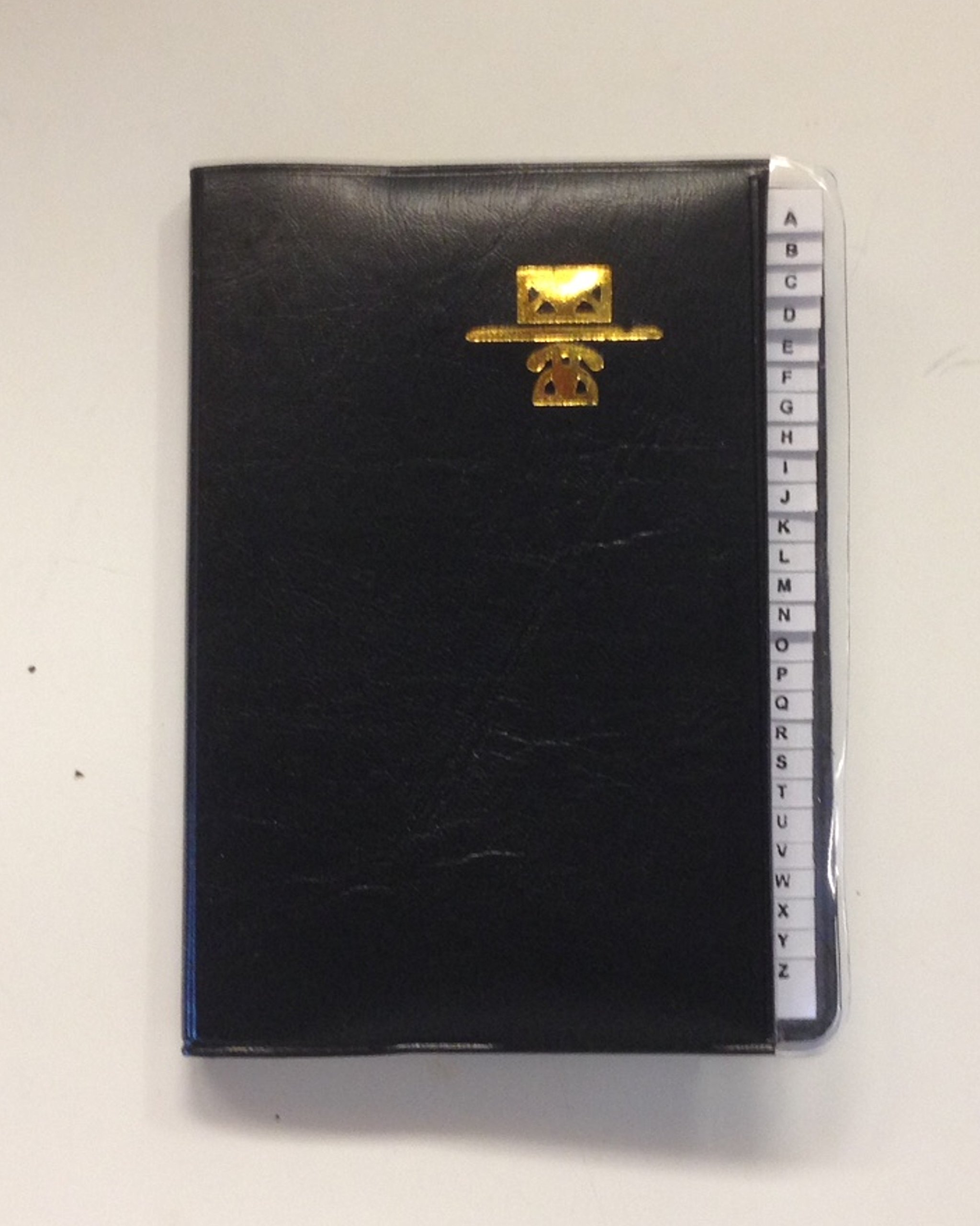 SYMAK K6885-01 Kamset Address Telephone Book Small 3.25" x 4" Black, White