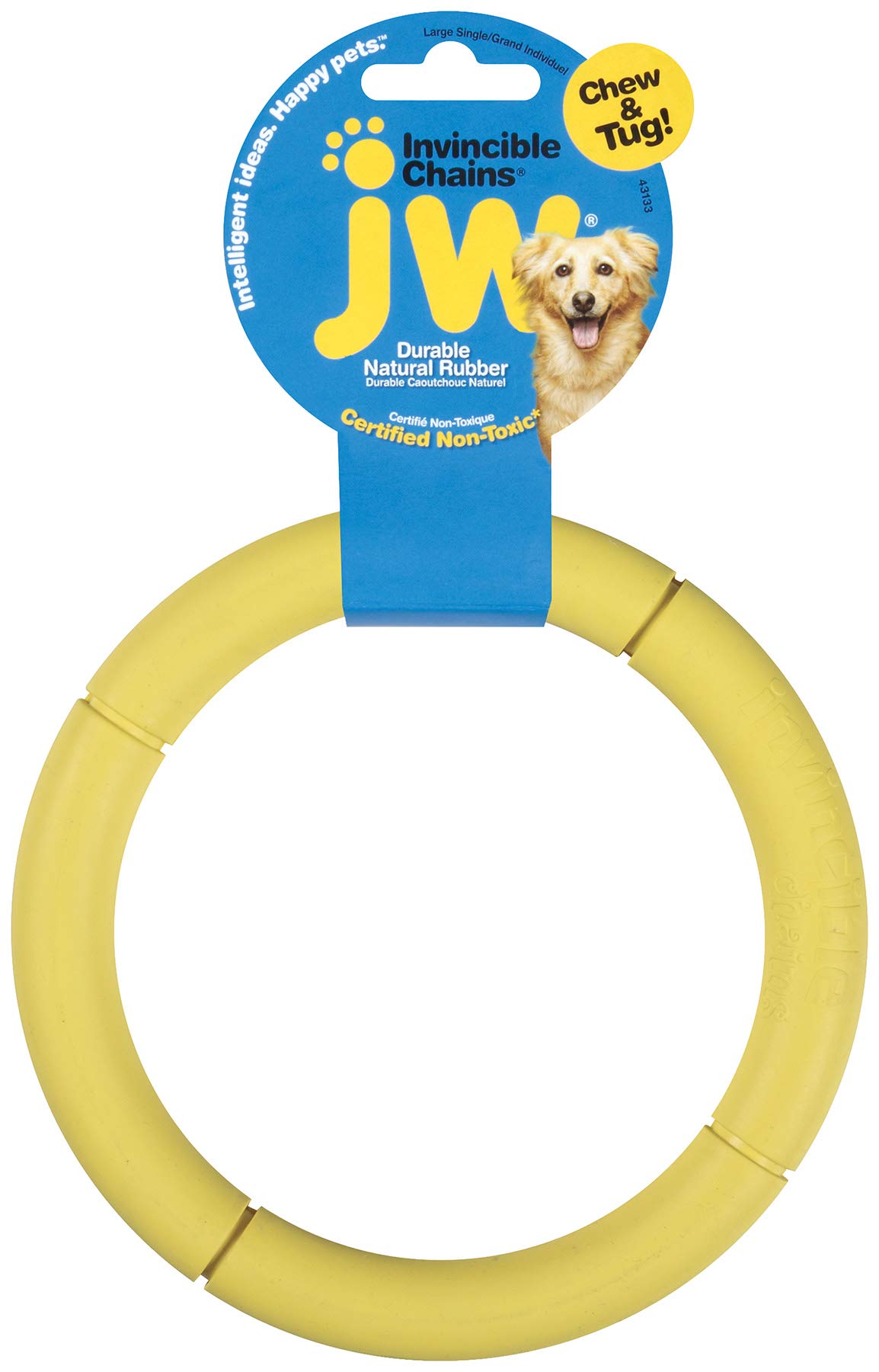 JW Pet Company Invincible Chains LS Single Dog Toy, Large (Colors Vary)