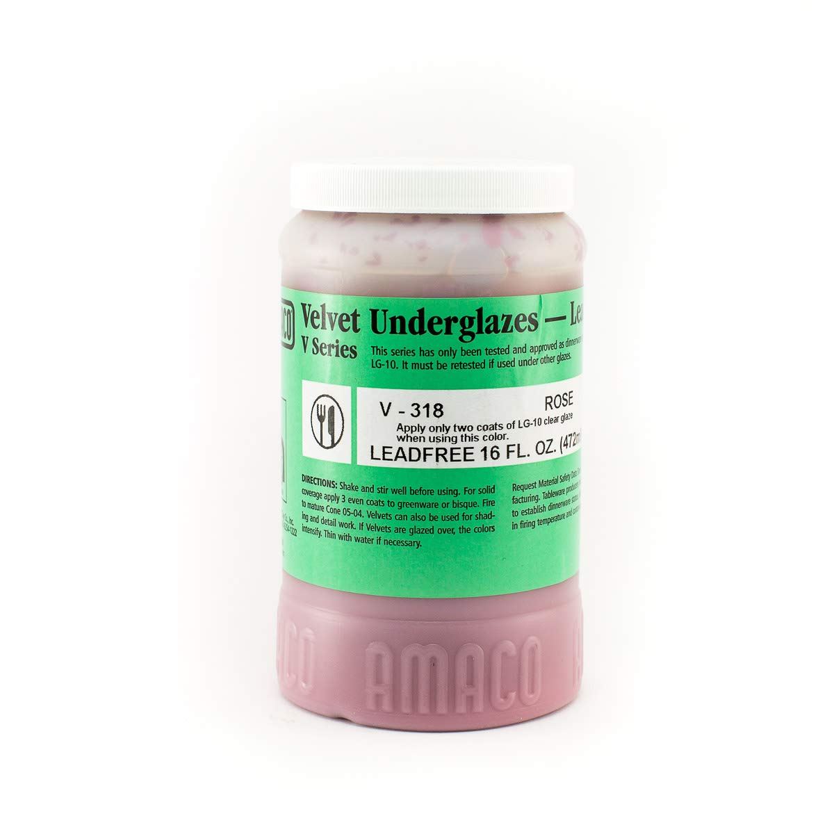 AMACO Velvet Underglaze Pint Rose