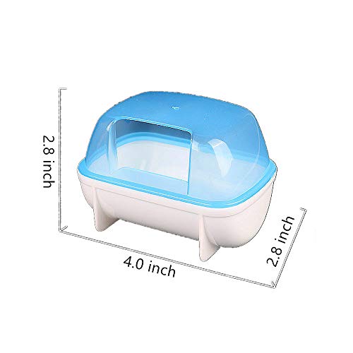 JSM 2 PCS Small Animals Bathroom, Sand Bath Container, Pet Bathroom for Dwarf Hamster/Mouse/Chinchilla/Rat/Gerbil
