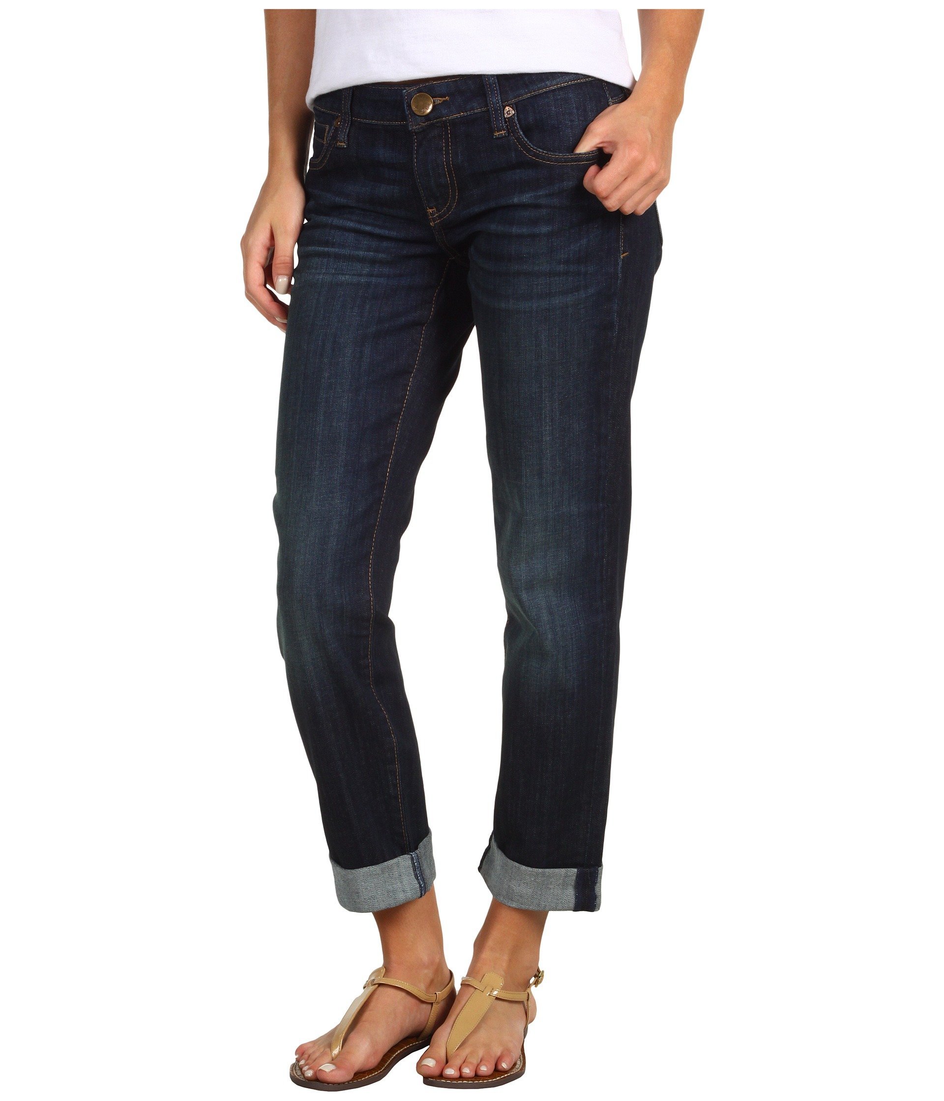 KUT from the Kloth Catherine Boyfriend Jeans Royal 8 30.5