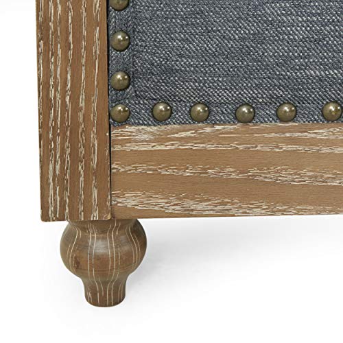 Christopher Knight Home Saragus Sofas, Charcoal + Dark Brown