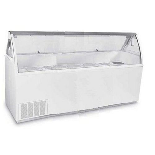 Global-Refrigeration Kelvinator Visidipper Ice Cream Cabinet With Curved Front 26 Cft 88" Length Model Ckdc87V