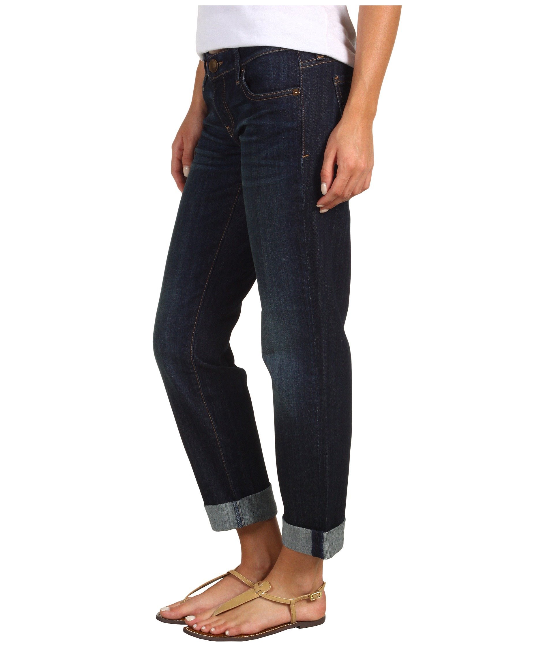 KUT from the Kloth Catherine Boyfriend Jeans Royal 8 30.5