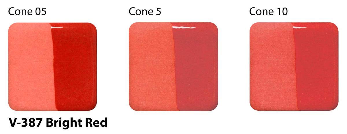 AMACO Velvet Underglaze, Pint, Bright Red V-387, Each
