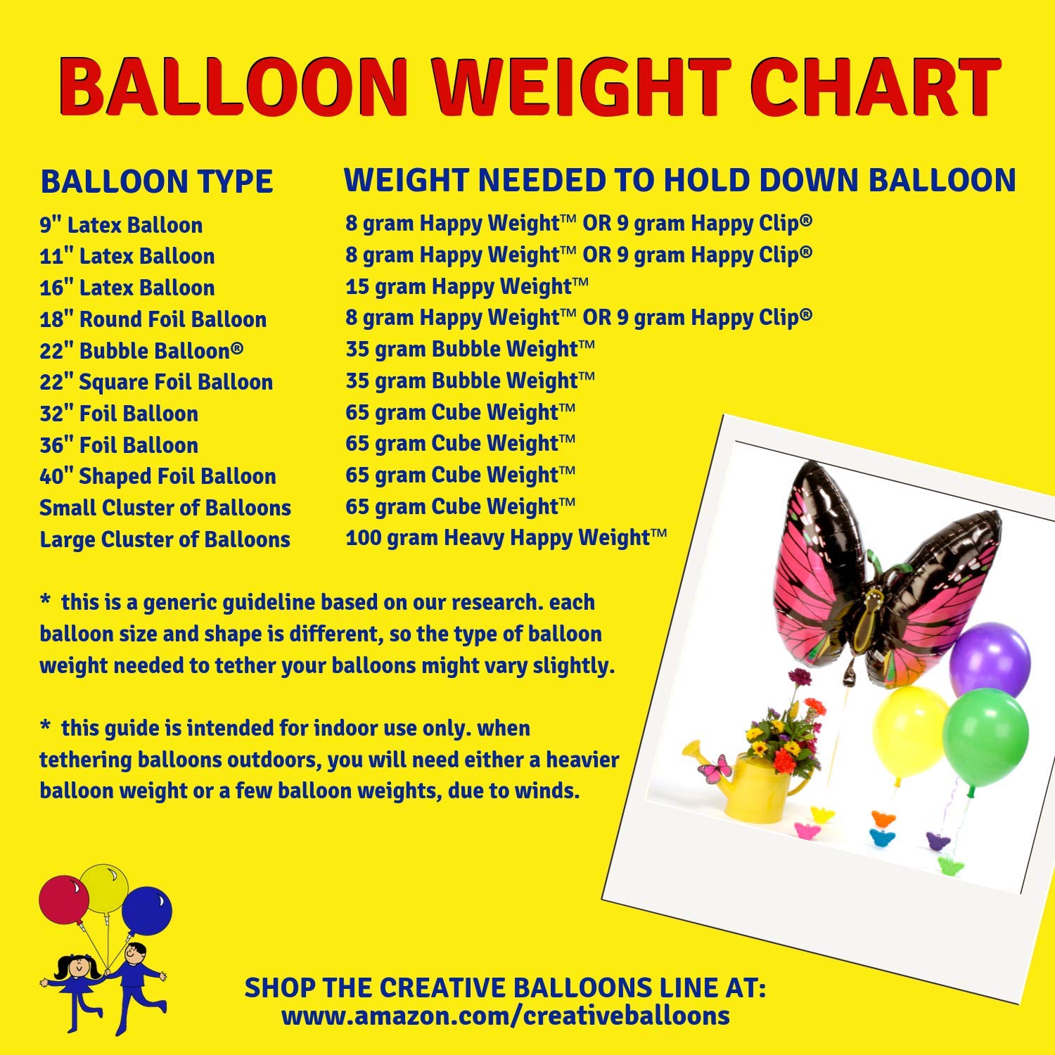 Cube Weight 65 g Balloon Weight Primary Asst (10 Piece)