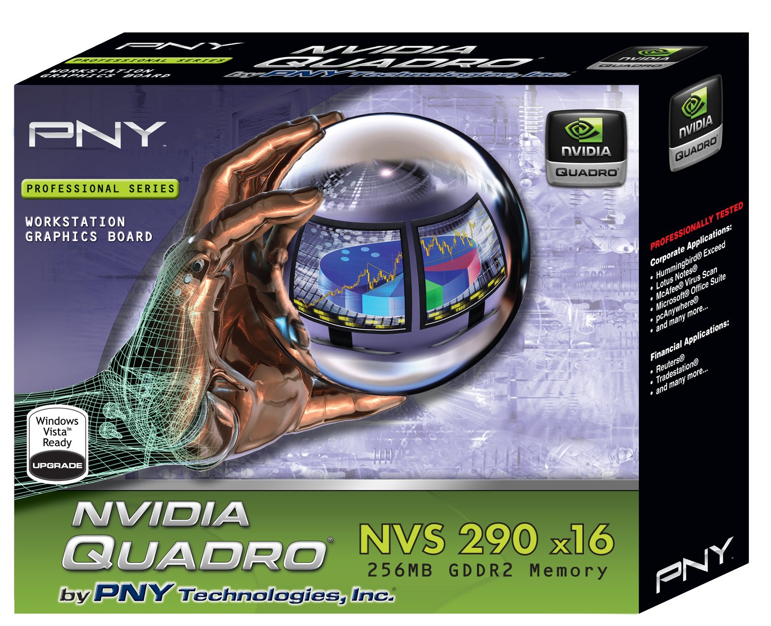 NVIDIA Quadro NVS 295 by PNY 256MB GDDR3 PCI Express Gen 2 x16 Dual DisplayPort or DVI-D SL Professional Business Graphics Board, VCQ295NVS-X16-DVI-PB