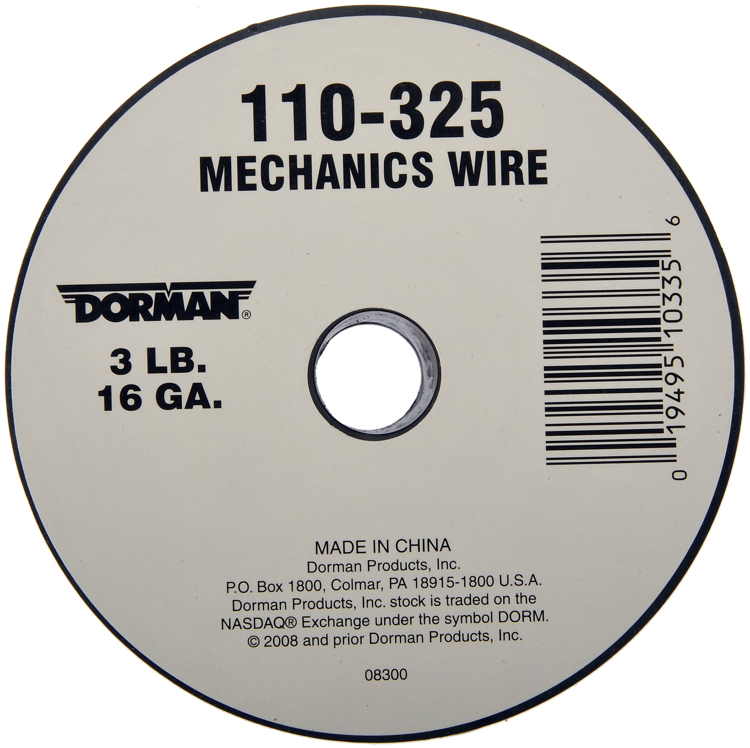 Dorman 110-325 16 Gauge 3 Pound Spool Mechanics Wire, 288 Feet Universal Fit