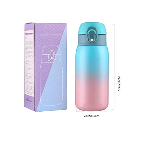 GOODESERVE Kids Water Bottle Vacuum Insulated Stainless Steel Flask Thermos 260ml