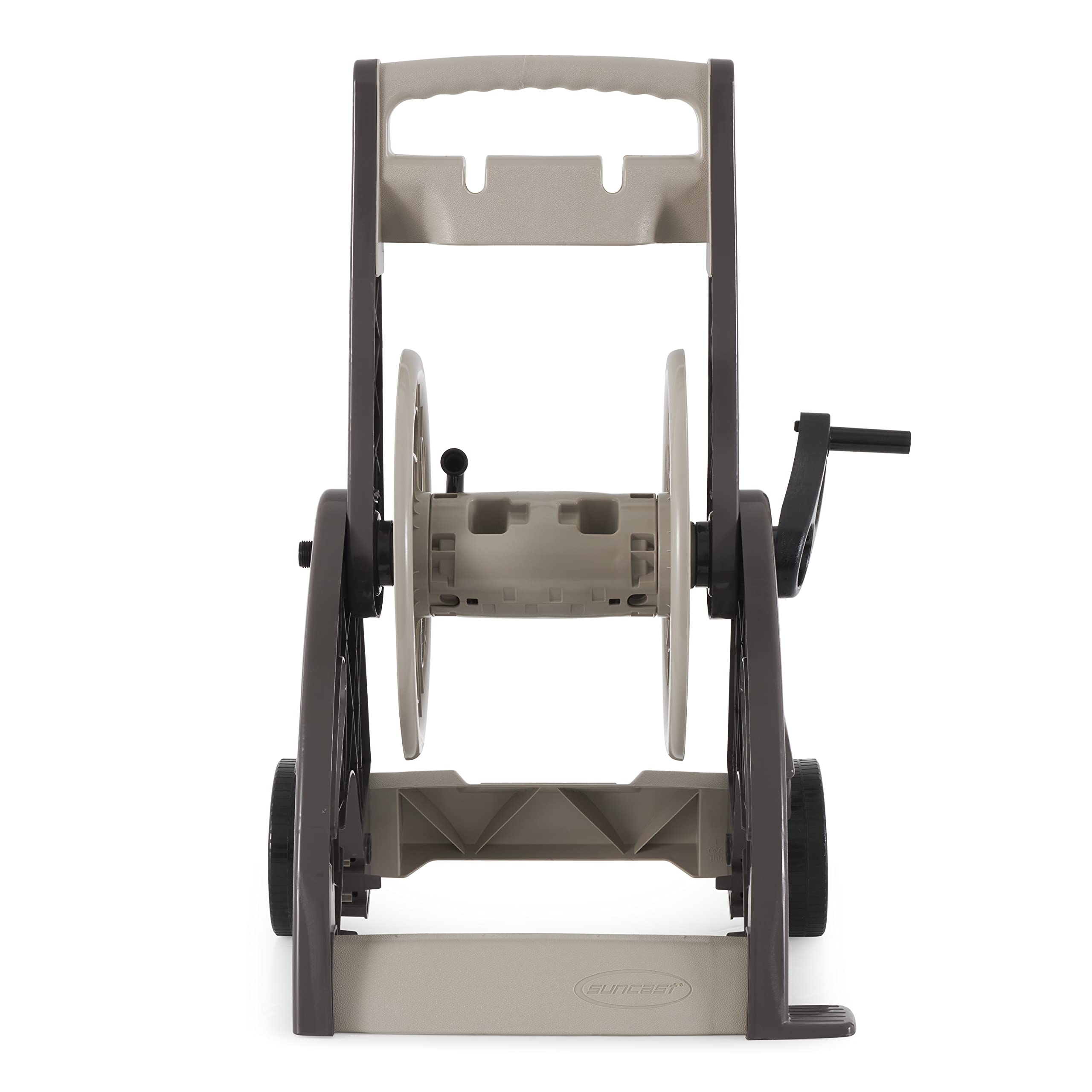 Suncast 175 ft. Hosemobile Garden Hose Reel Cart with 6" Wheels, Bronze/Taupe