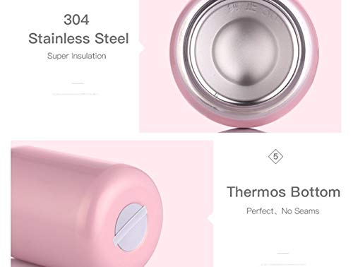 GOODESERVE Kids Water Bottle Vacuum Insulated Stainless Steel Flask Thermos 260ml