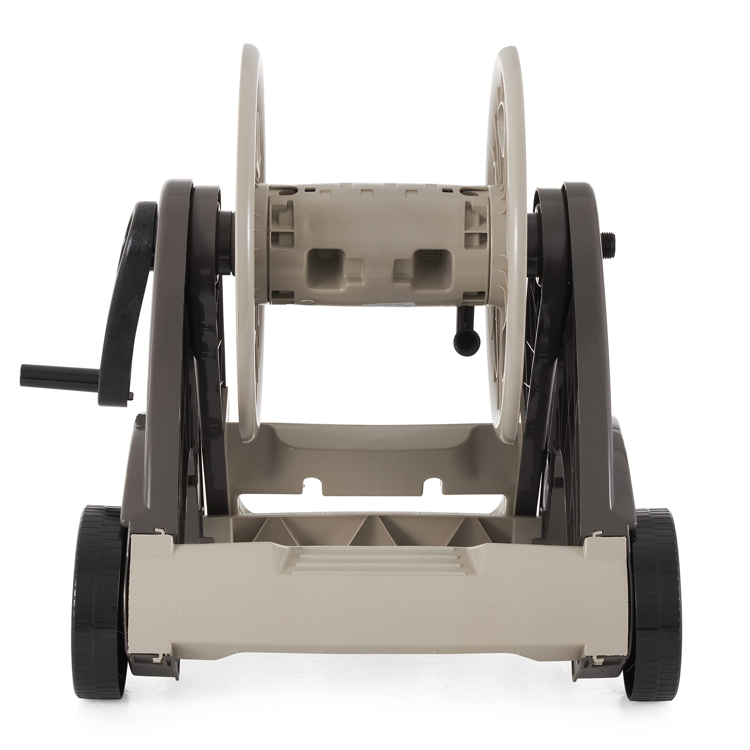 Suncast 175 ft. Hosemobile Garden Hose Reel Cart with 6" Wheels, Bronze/Taupe
