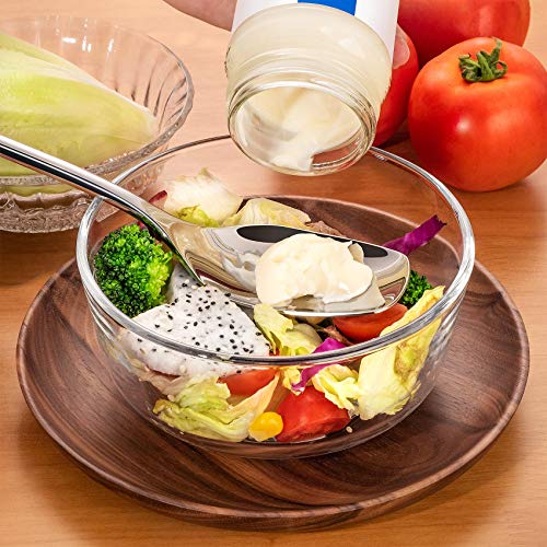 KEAWELL Deluxe Large 10" Salad Servers,18/10 Stainless Steel Salad Serving Set, Set of 2 Includes a Salad Spoon and Salad Fork.