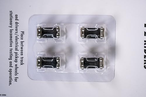 Bachmann Trains E-Z RIDERS™ with BALL-BEARING ROLLERS - 4/pk - For Use with HO or On30 Scale