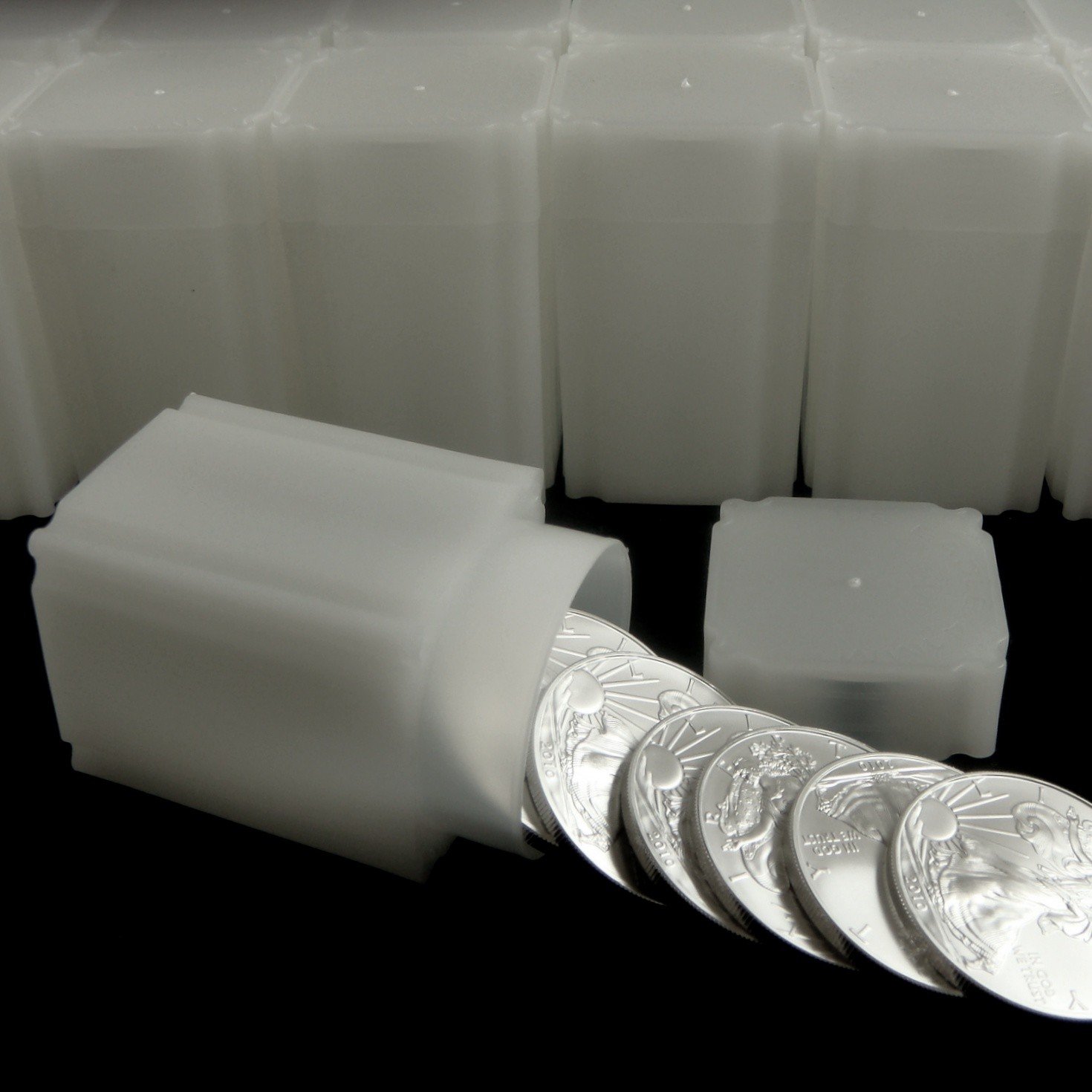 CoinSafe Square American Silver Eagle Tubes (10 Pack)