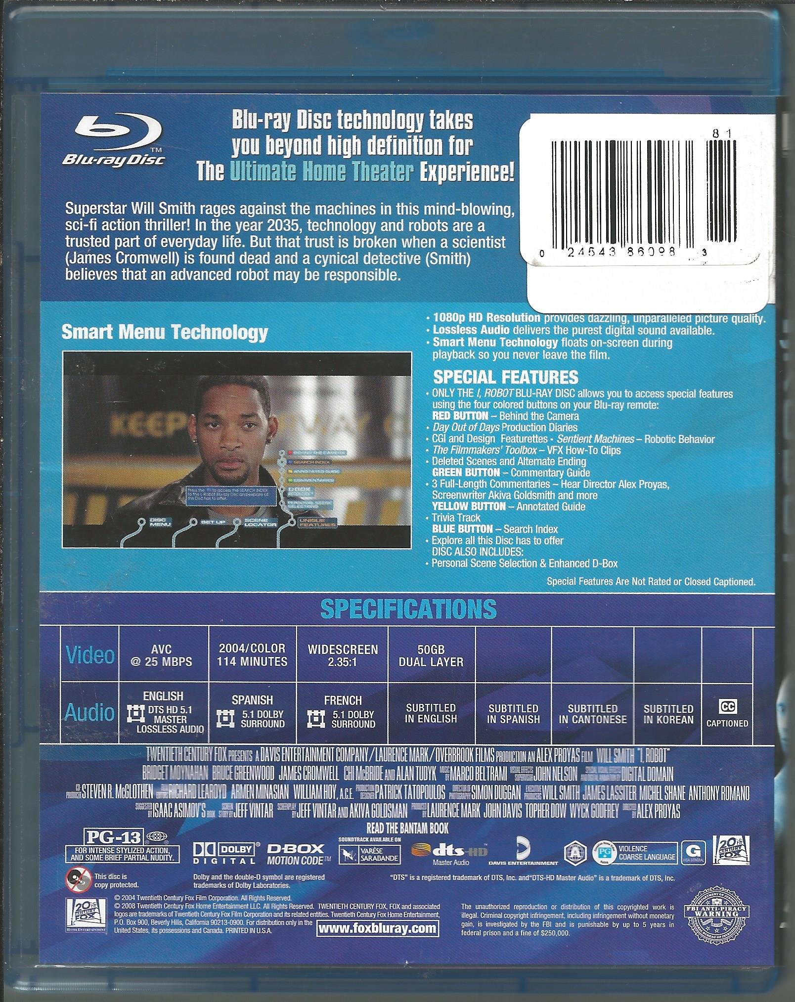 I, Robot [Blu-ray]