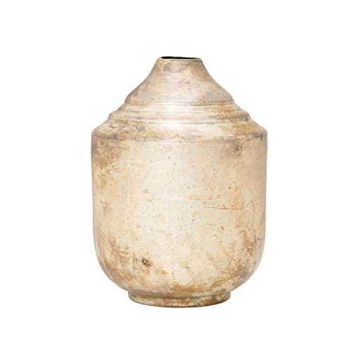 Creative Co-Op Metal, Champagne Gold Finish Vase