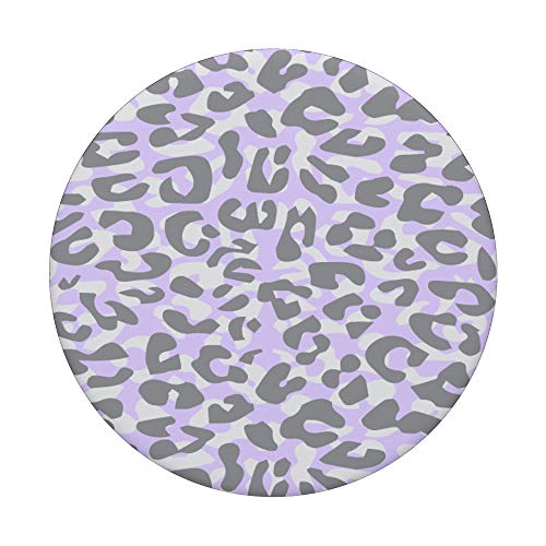 Purple Lilac Leopard Cheetah Animal Print PopSockets Swappable PopGrip