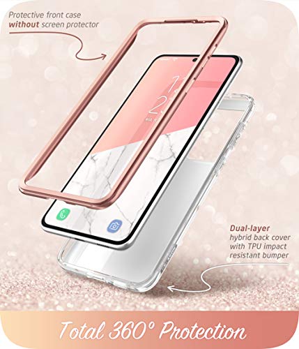 i-Blason Cosmo Series for Samsung Galaxy S21 Ultra 5G Case, Slim Stylish Protective Case Without Screen Protector (Marble)