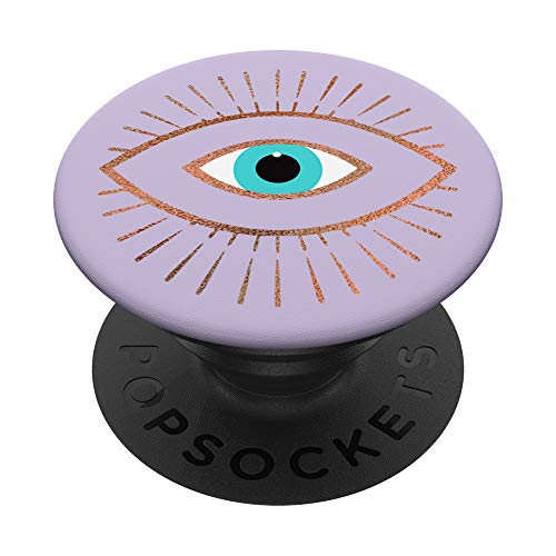 Rose Evil Eye Light Pastel Purple PopSockets Swappable PopGrip