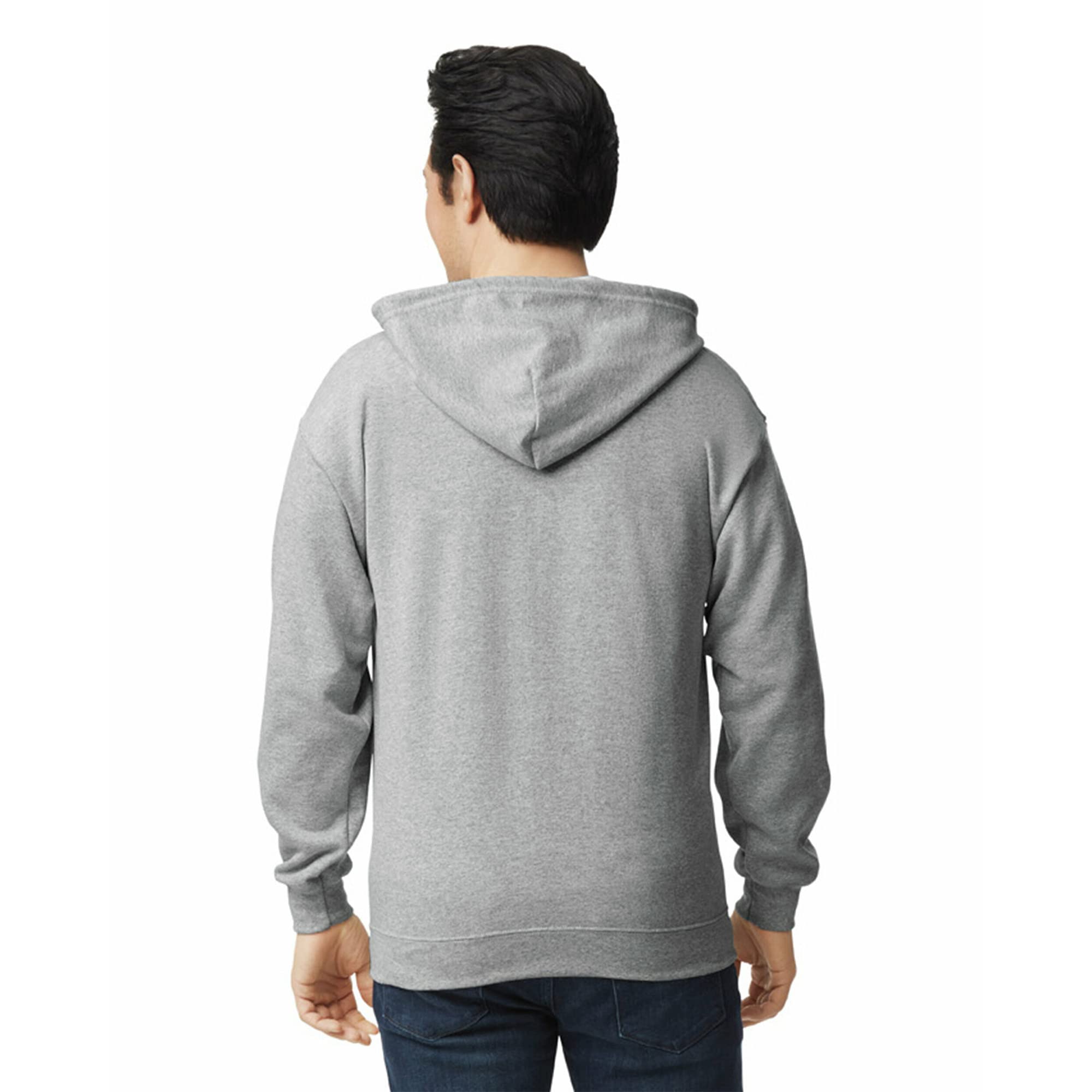 UGP Campus Apparel Gildan mens Fleece Zip Hooded Sweatshirt, Style G18600 Shirt, Sport Grey, X-Large US