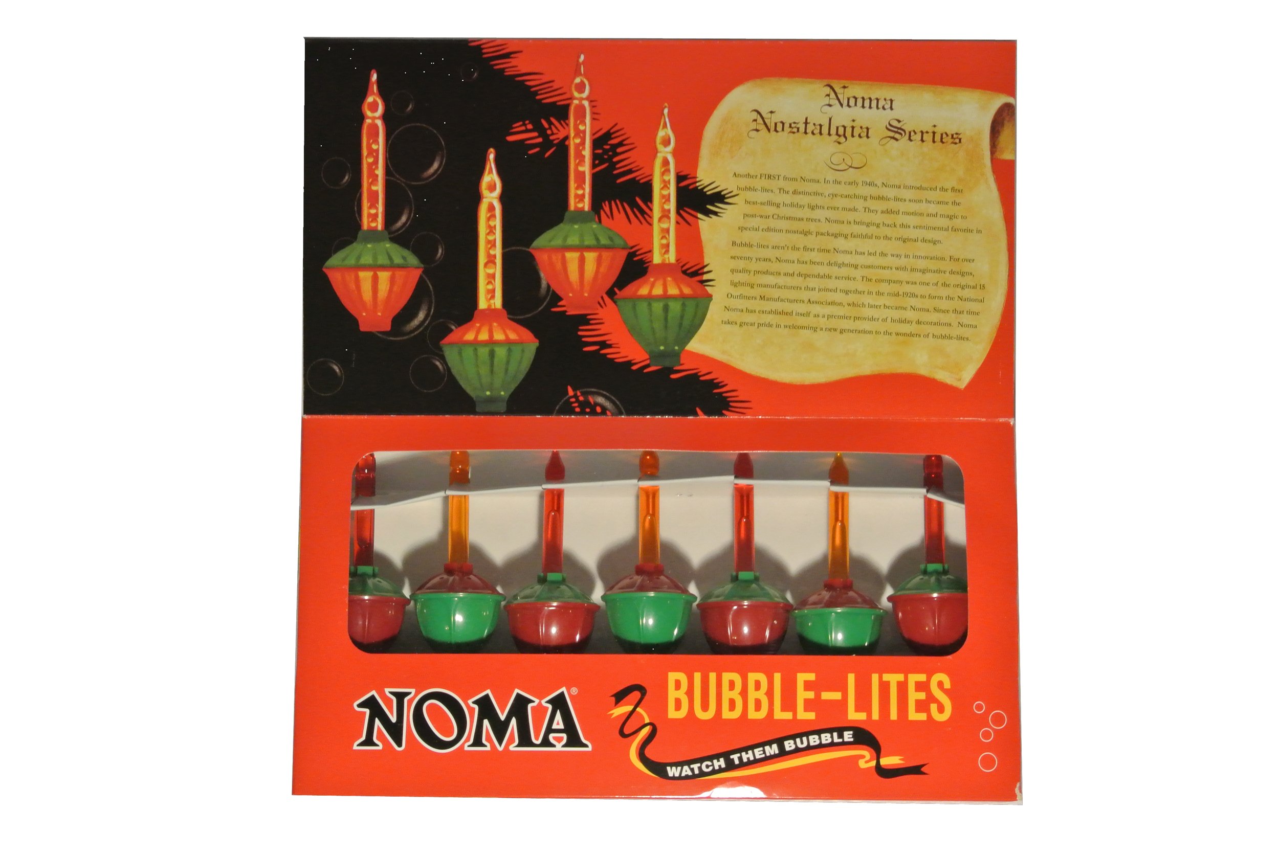 Noma Bubble Lite Set of 7 Vintage Special Edition Christmas Lights Nostalgia