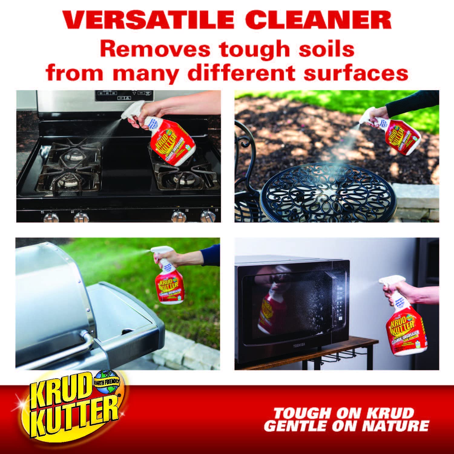 Krud Kutter KK326 Original Concentrated Cleaner/Degreaser Stain Remover Spray, 32 oz