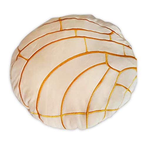ABOUND LIFESTYLE Concha Pillow, Bread Pillow, Mexican Pan Dulce, Soft Micro Mink w/Down Cotton Filling, Decorative Throw Pillow, Food Plushies, Bread Plush, Food Cushion, Food Pillows, Funny Things