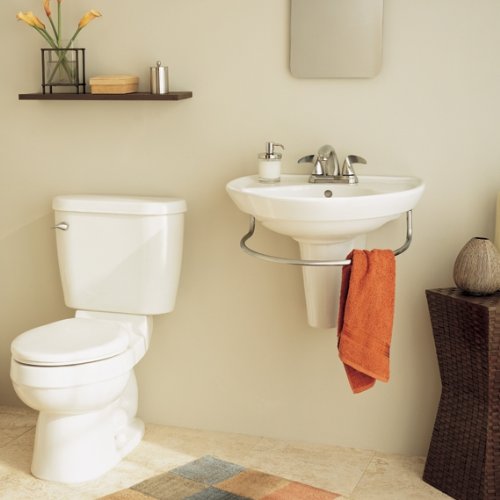 American Standard 0044.000.020 Ravenna Semi-Pedestal Sink Leg, White - 0044000.020