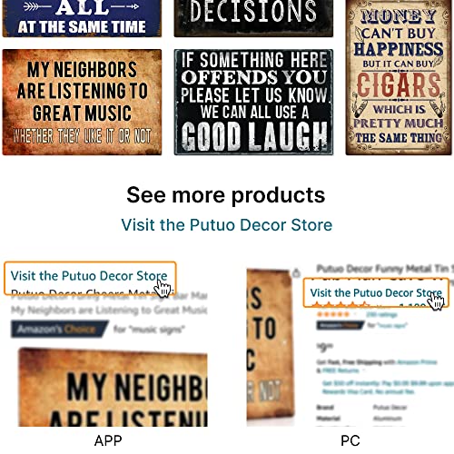 Putuo Decor Funny Sarcastic Metal Tin Sign Man Cave Bar Decor If Some Thing Here Offends You Please Let Us Know 12 x 8 Inches