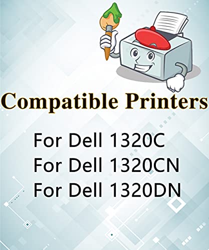 MM MUCH & MORE Compatible Toner Cartridge Replacement for Dell 1320C 310-9058 310-9060 310-9062 310-9064 High Yield to Used with Color Laser 1320c Printer (2 x Black, Cyan, Magenta, Yellow) 5-Pack