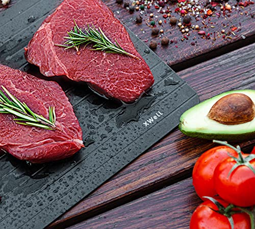 XWell Quick Defrosting Tray for Frozen Meat β Thawing Tray, Frozen Meat Defroster, Meat Defrosting Tray, Meat Thawing Board, Defrosting Board, Thawing Plate, Fast Defrost Tray Mat, Rapid Thaw Plate