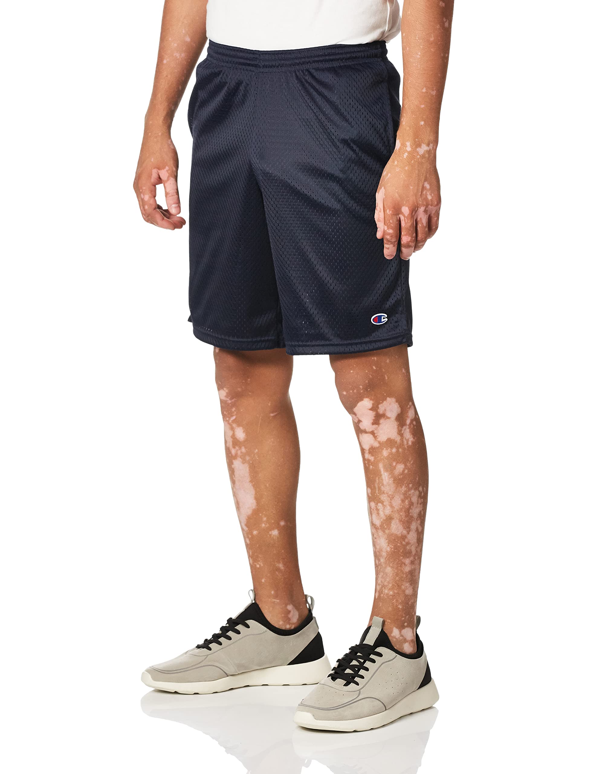 Champion mens 9" Shorts, Mesh Shorts, 9", Mesh Basketball Shorts, Mesh Gym athletic shorts, Navy-407q88, Medium US
