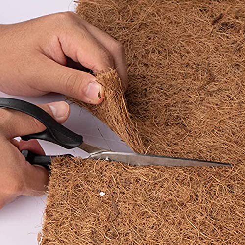 HHTHH Natural Coconut Fiber Liner Sheets 40 x12 inch Coconut Mat Squared Fiber Coir Liner Roll for Garden Decoration Insulation Flowerpot Basket Liner Pet Bed Pad