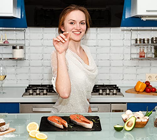 XWell Quick Defrosting Tray for Frozen Meat β Thawing Tray, Frozen Meat Defroster, Meat Defrosting Tray, Meat Thawing Board, Defrosting Board, Thawing Plate, Fast Defrost Tray Mat, Rapid Thaw Plate