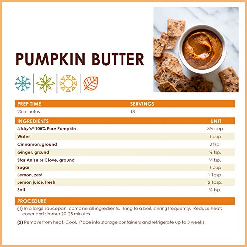 Libby's Pumpkin Pie, Thanksgiving and Holiday Desserts, Pumpkin Pie Filling, 100% Pure Pumpkin, Bulk, 6 lb 10 oz Can
