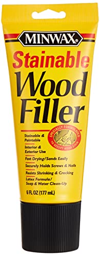 6 oz Minwax 42852 Natural Stainable Wood Filler Interior/Exterior Wood Filler