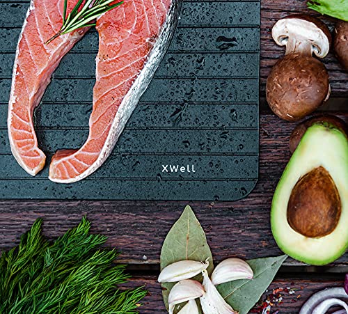 XWell Quick Defrosting Tray for Frozen Meat β Thawing Tray, Frozen Meat Defroster, Meat Defrosting Tray, Meat Thawing Board, Defrosting Board, Thawing Plate, Fast Defrost Tray Mat, Rapid Thaw Plate