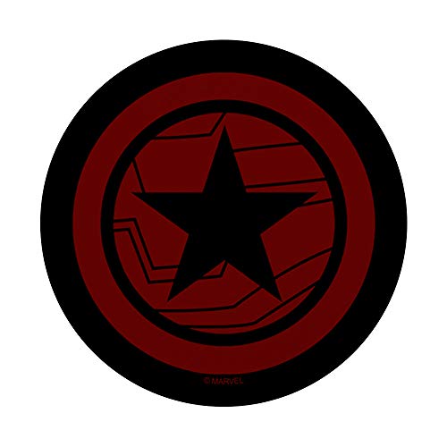 Marvel The Falcon And The Winter Soldier Bucky Red Logo PopSockets PopGrip: Swappable Grip for Phones & Tablets