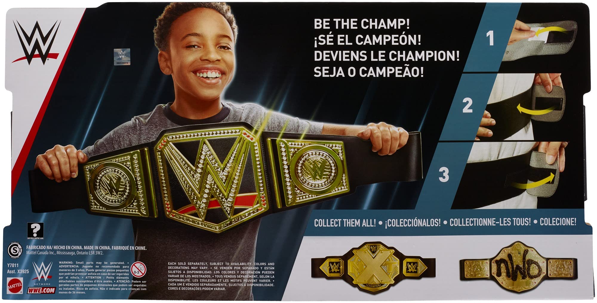 WWE MATTEL Championship Title Belt for 6 years and up
