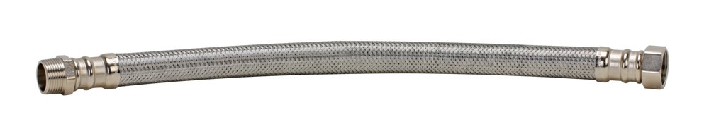 Fluidmaster B3H18 Water Heater Connector, Braided Stainless Steel - 3/4 Male Iron Pipe Thread x 3/4 Female Iron Pipe Thread, 18-Inch Length
