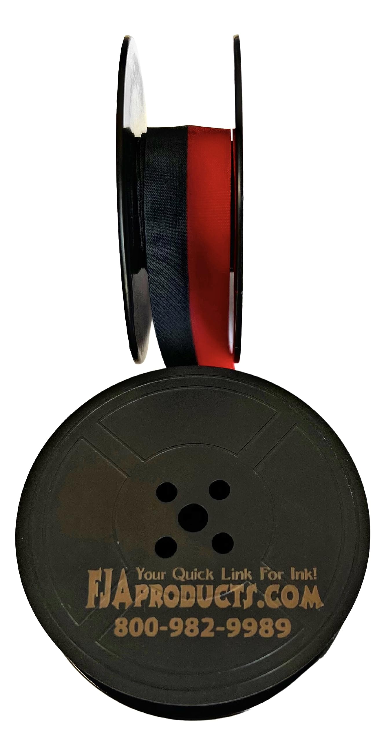 Royalite 64 and 65 Typewriter Ribbon, Black and Red, Compatible, Twin Spool