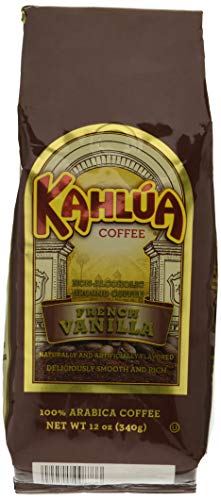 White Coffee Kahlua French Vanilla Gourmet Ground Coffee, 12-Ounce Bags (Pack of 2)