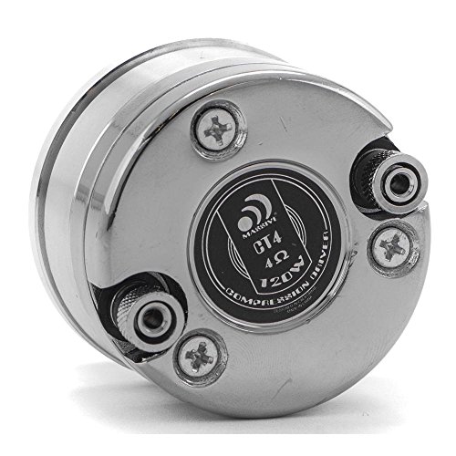 Massive Audio CT4-1 Inch / 25.5mm, 120 Watts Max, 30 Watts RMS. 100dB, 4 Ohm, Neodymium Tweeter - Super Bullet Tweeter Speaker for Cars (Sold Individually)
