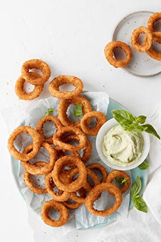 Alexia Crispy Onion Rings with Panko Breading and Sea Salt, Non-GMO Ingredients, 11 oz (Frozen)