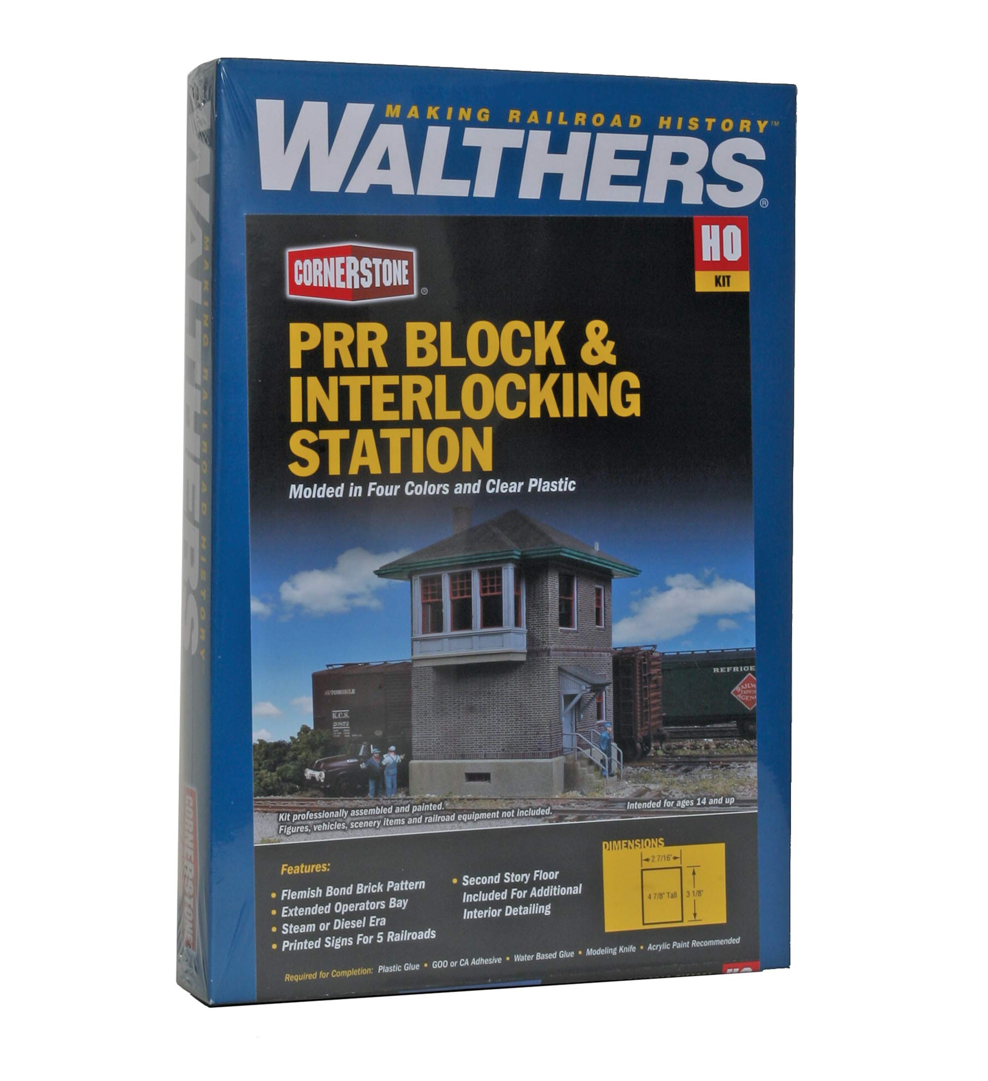 Walthers Cornerstone HO Scale Model PRR Block and Interlock Station Kit