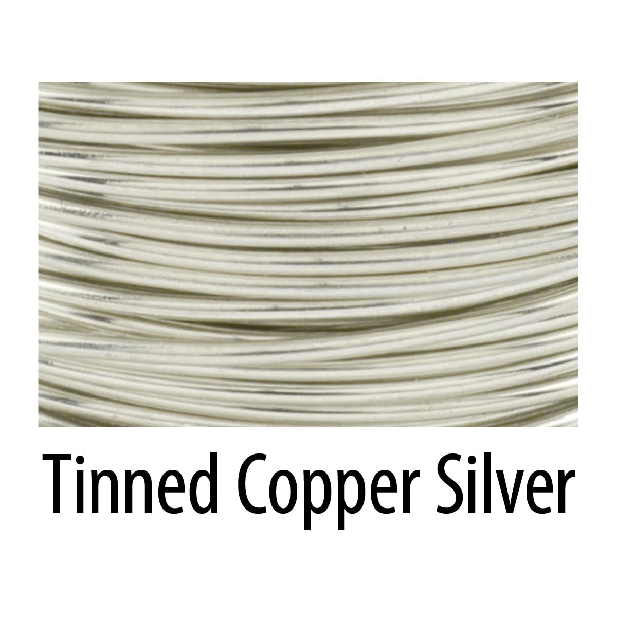 Artistic Wire, 18 Gauge Tarnish Resistant Tinned Copper Craft Jewelry Wrapping Wire, Silver Color, 10 yd
