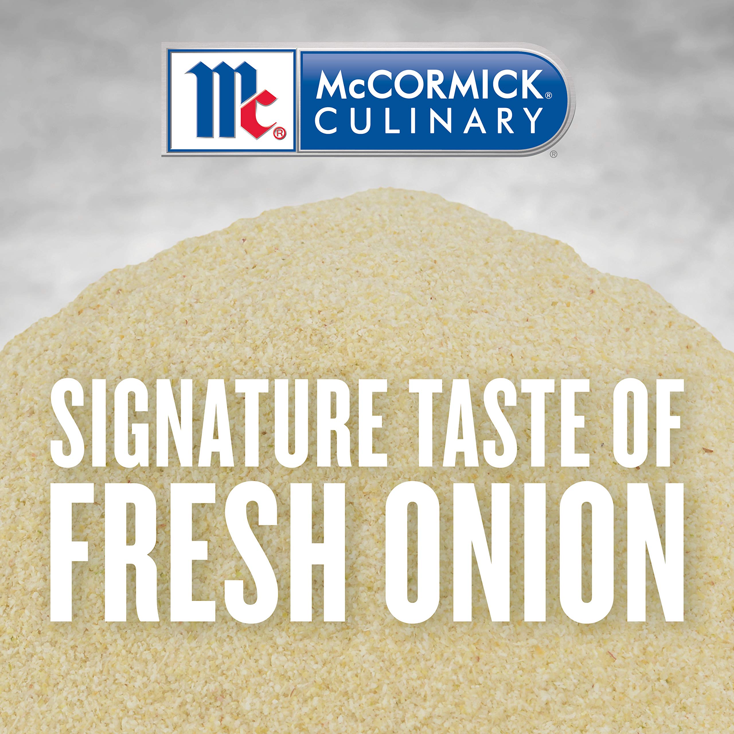 McCormick Culinary Granulated Onion, 18 oz - One 18 Ounce Container of Granulated Onion Powder, Perfect in Dips, Breading, Soups and Meats