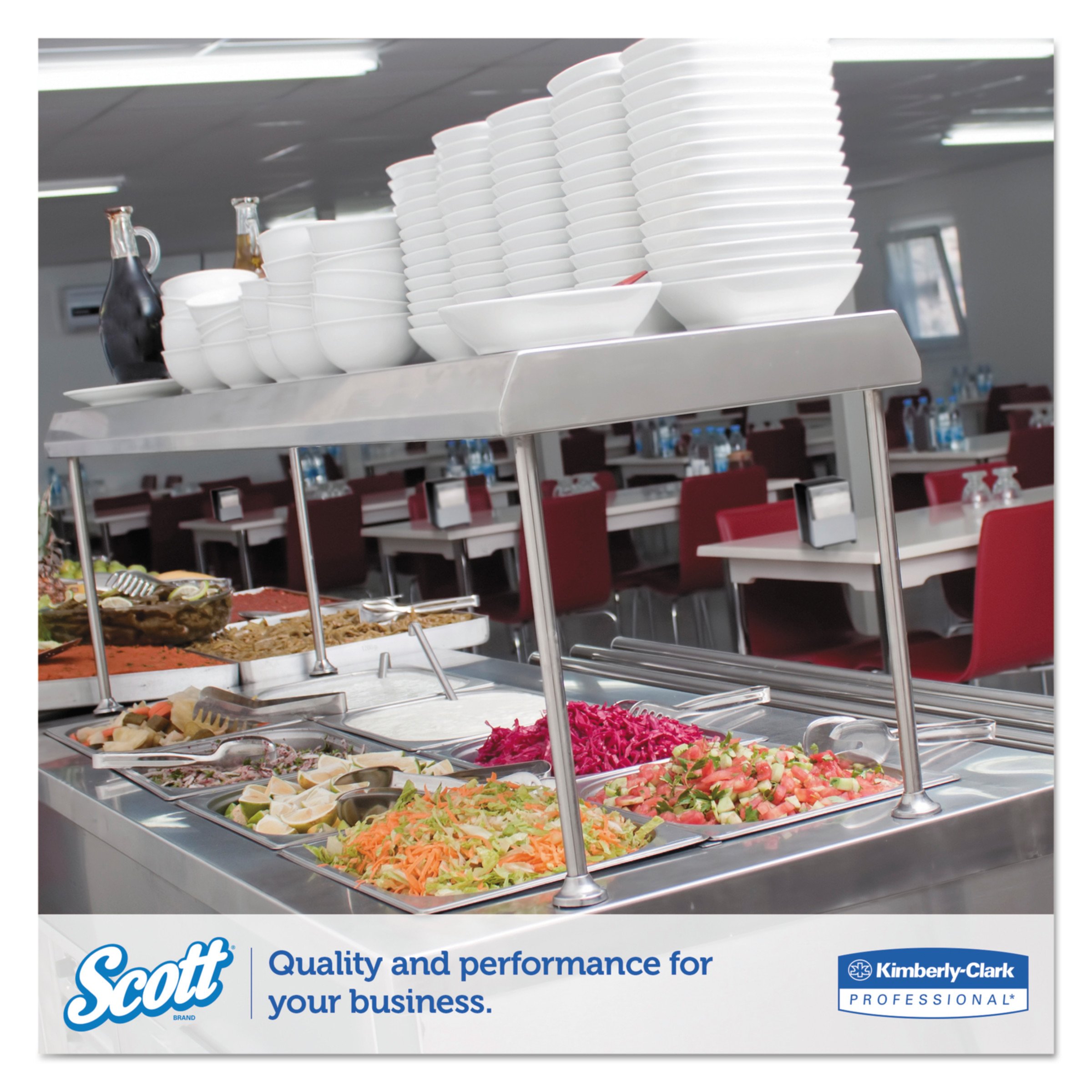 Scott Low Fold Paper Napkins (98720), Disposable, Snack-Sized, 1-Ply, 32 Packs of 250 Beverage Napkins (8,000 / Case)